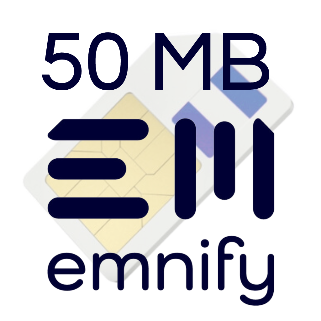 Plan anual de data EMnify (50MB) | Neni Supply